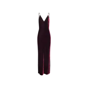 L'AGENCE Saint Velvet Gown - Deep Port
