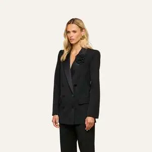 L'AGENCE Cambrie Oversized Blazer - Black
