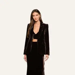 L'Agence Chamberlain Velvet Blazer