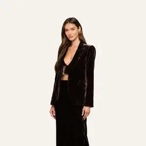 L'Agence Chamberlain Velvet Blazer