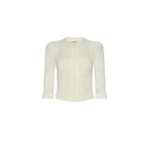 L'Agence Thistle Sequined Cardigan - Ivory/ecru/sequins