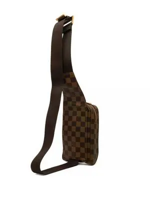 LOUIS VUITTON 2004 Damier Ebene Geronimos Crossbody Bag
