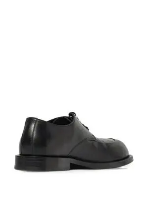Moschino Round-toe Leather Derby Shoes