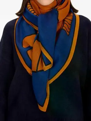 INOUI EDITIONS Cavale Equestrian-print Scarf