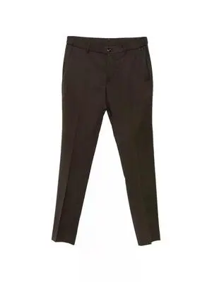 BERWICH Pressed-crease Tailored Trousers - Brown