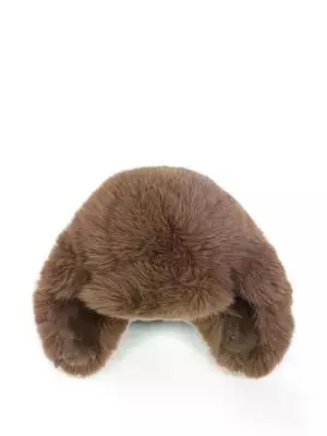 NIMA 1708 Faux-fur Ear-flap Hat - Brown