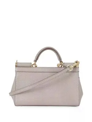 Dolce & Gabbana Mini Sicily Leather Mini Bag - Neutrals