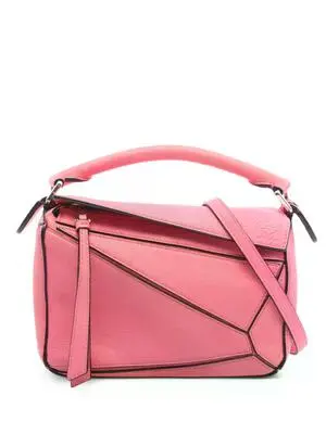 Loewe 2010s Mini Puzzle Tote Bag Pink
