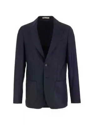 Corneliani Single-breasted Patch-pocket Jacket - Blue