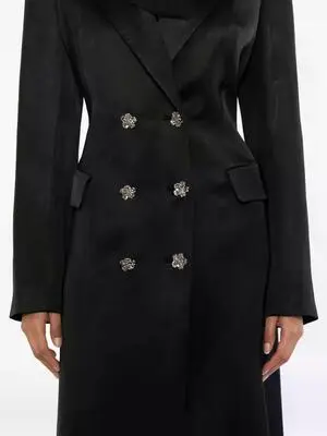 PATRICK MCDOWELL Double-breasted Crystal-embellished Coat