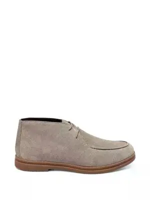 POCHE PARIS Cipele Suede Lace-up Boots - Neutrals