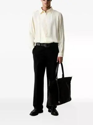 Armani Exchange Panelled Long-sleeve Shirt - Neutrals