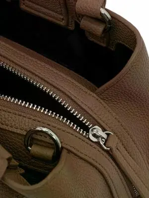 Armani Exchange Logo-plaque Grained-texture Tote Bag