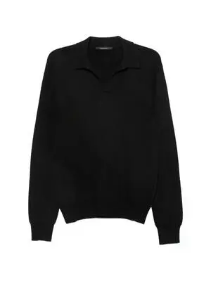 Tagliatore Zayn Virgin Wool Polo Sweater