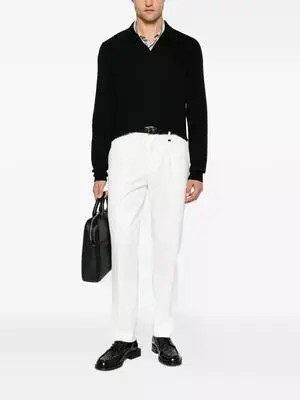Tagliatore Zayn Virgin Wool Polo Sweater