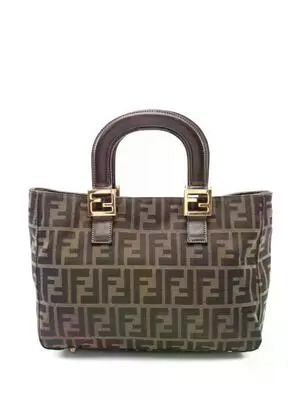 Fendi 2000s Zucca Tote Bag - Brown