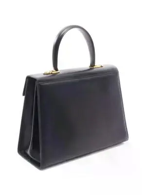 FERRAGAMO 2000s Gancini Two-way Leather Tote Bag