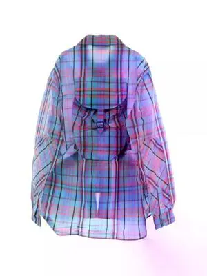 LOUIS VUITTON 2020s Check-pattern Backpack Jacket