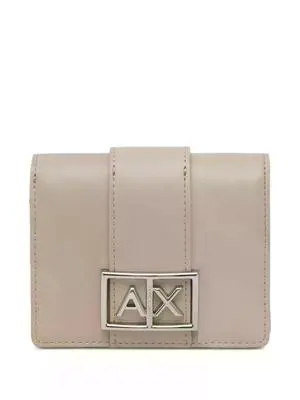 Armani Exchange Logo-plaque Bi-fold Wallet - Neutrals
