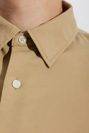 AMI Paris Oversized Shirt With Embroidered Logo