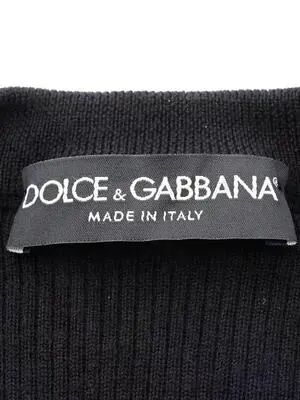 Dolce & Gabbana 2010s Henley Neck Sweater - Black