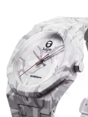 AAPE BY *A BATHING APE Xd1 40mm Watch - White