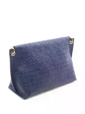 Loewe 2000s Repeat Anagram Shoulder Bag - Blue