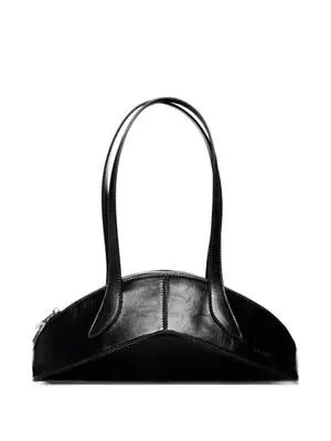DIENÈE Arco Creased Leather Tote Bag - Black