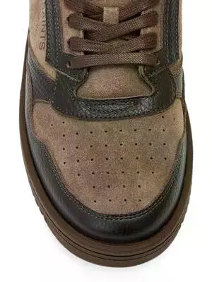ALLSAINTS Regan Suede Leather-panelled Sneakers