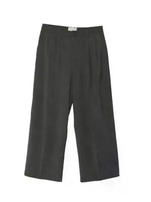 THESTROY Pleated Wide-leg Trousers - Grey