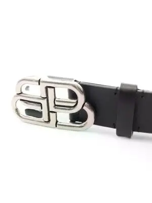 Balenciaga 2010s Bb Logo Buckle Belt