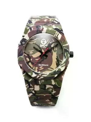 AAPE BY *A BATHING APE Xd1 Camouflage-print 40mm Watch - Green