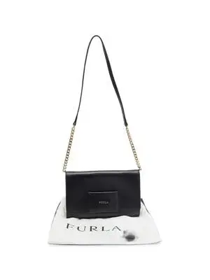 Furla Logo-print Shoulder Bag - Black