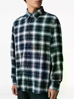 Armani Exchange Check-pattern Long-sleeve Shirt