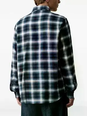 Armani Exchange Check-pattern Long-sleeve Shirt
