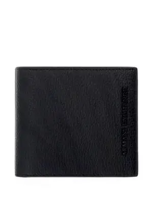 Armani Exchange Logo-embossed Bifold Wallet - Black