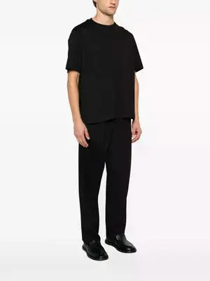 LOW BRAND Ribbed-trim T-shirt