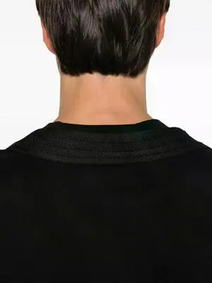 LOW BRAND Ribbed-trim T-shirt