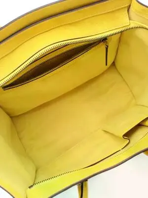 Celine 2010s Luggage Mini Shopper Tote Bag - Yellow