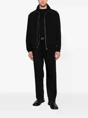 LOW BRAND Zeta Pleated Straight-leg Trousers