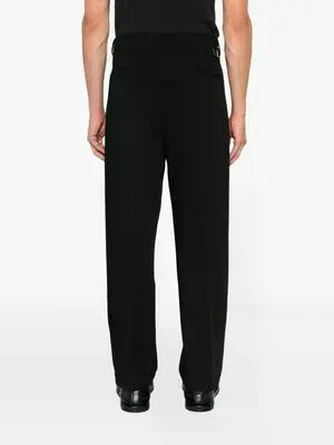 LOW BRAND Zeta Pleated Straight-leg Trousers