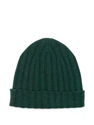 FILIPPO DE LAURENTIIS Ribbed-knit Beanie Hat