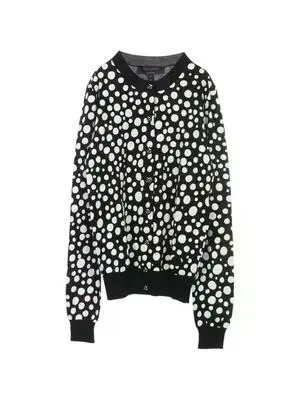 LOUIS VUITTON X Yayoi Kusama 2010s Polka Dot-pattern Cardigan - Black