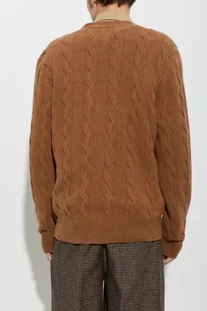 AMI Paris Wool Cardigan With Pockets