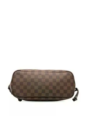 LOUIS VUITTON 2010 Damier Ebene Neverfull Pm Tote Bag - Brown
