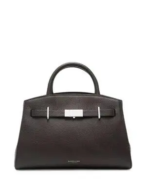 DEMELLIER Hudson Grained Leather Top-handle Mini Bag