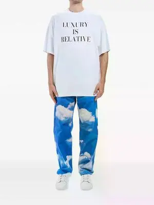 Moschino Slogan-print Drop-shoulder T-shirt