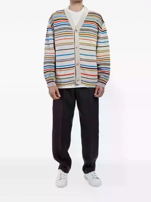 Paul Smith Cairo Stripe Cardigan - Neutrals