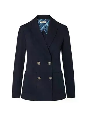 Liu Jo Double-breasted Jacket In Milano Stitch