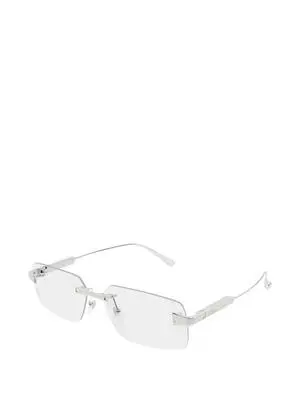 Cartier Santos De Rectangle-frame Glasses